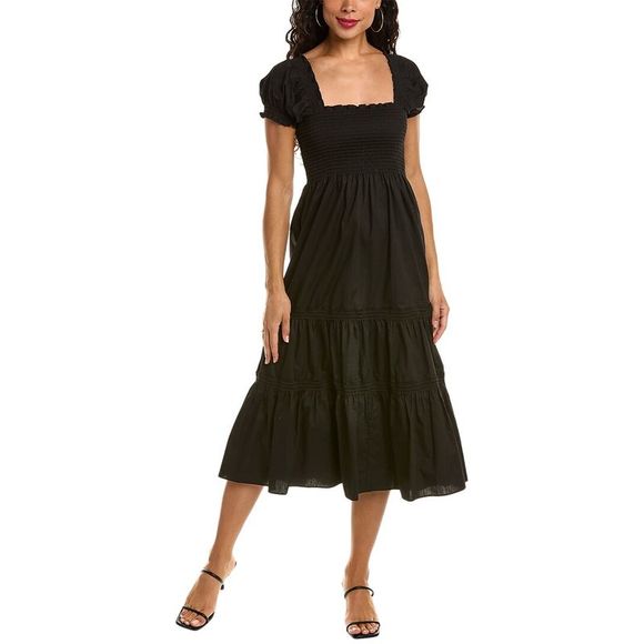 OPT | Dresses | Opt Square Neck Smocked Maxi Dress | Poshmark